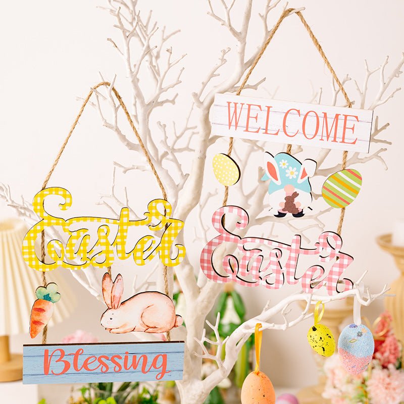 Easter Wooden Hanging Widget – Securing Secrets Boutique LLC