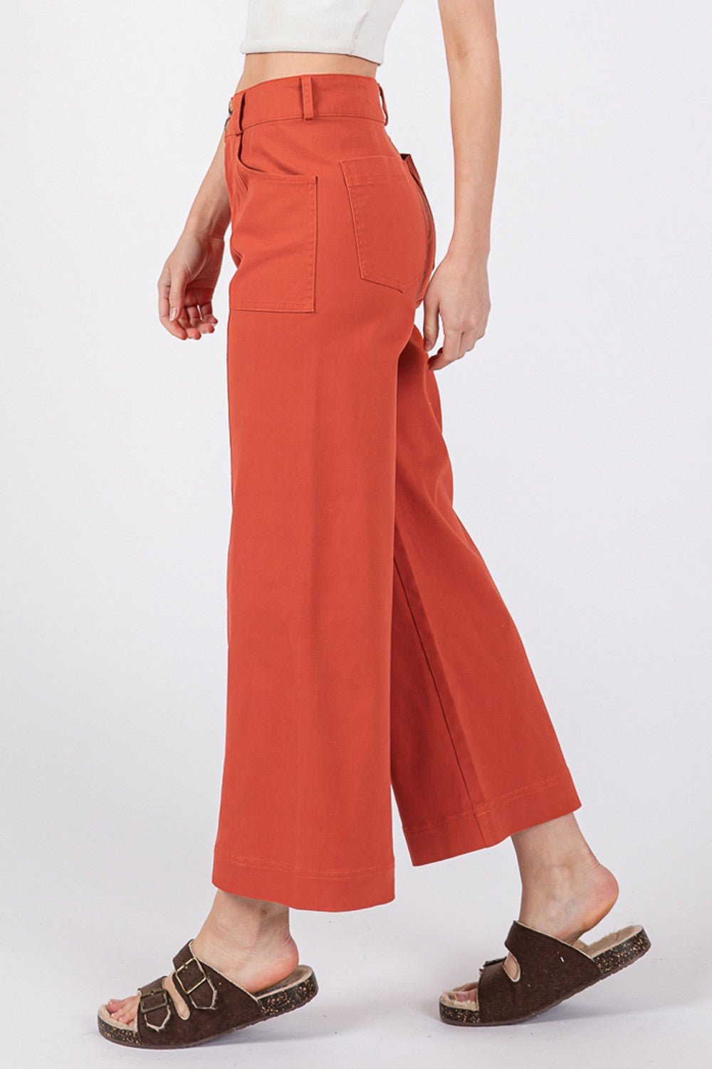 SAGE + FIG Wide Leg Cropped Pants – Securing Secrets Boutique LLC