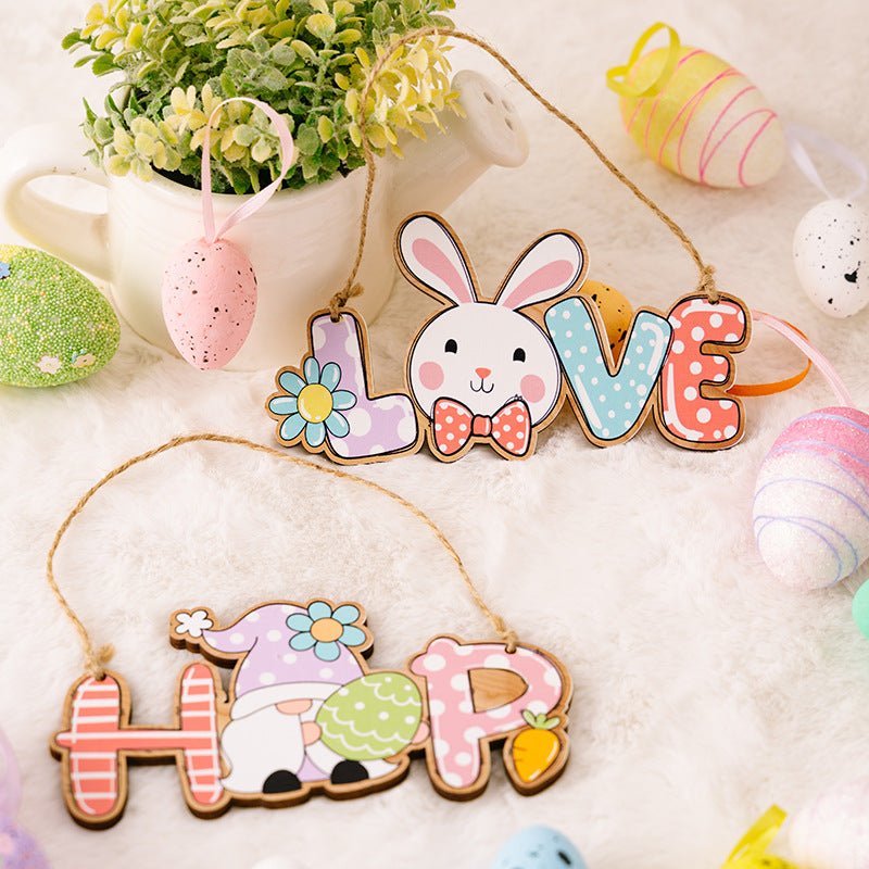 Easter Letter Wooden Hanging Widget – Securing Secrets Boutique LLC